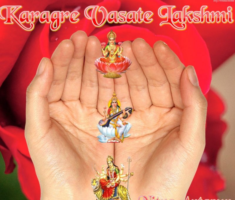 Karadarshanam - "Karagre Vasate Lakshmi" - Meaning & Benefits - Vedanshika
